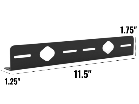 Dual Static Horizontal Bracket - Q-DSTHB | SpeedTech Lights